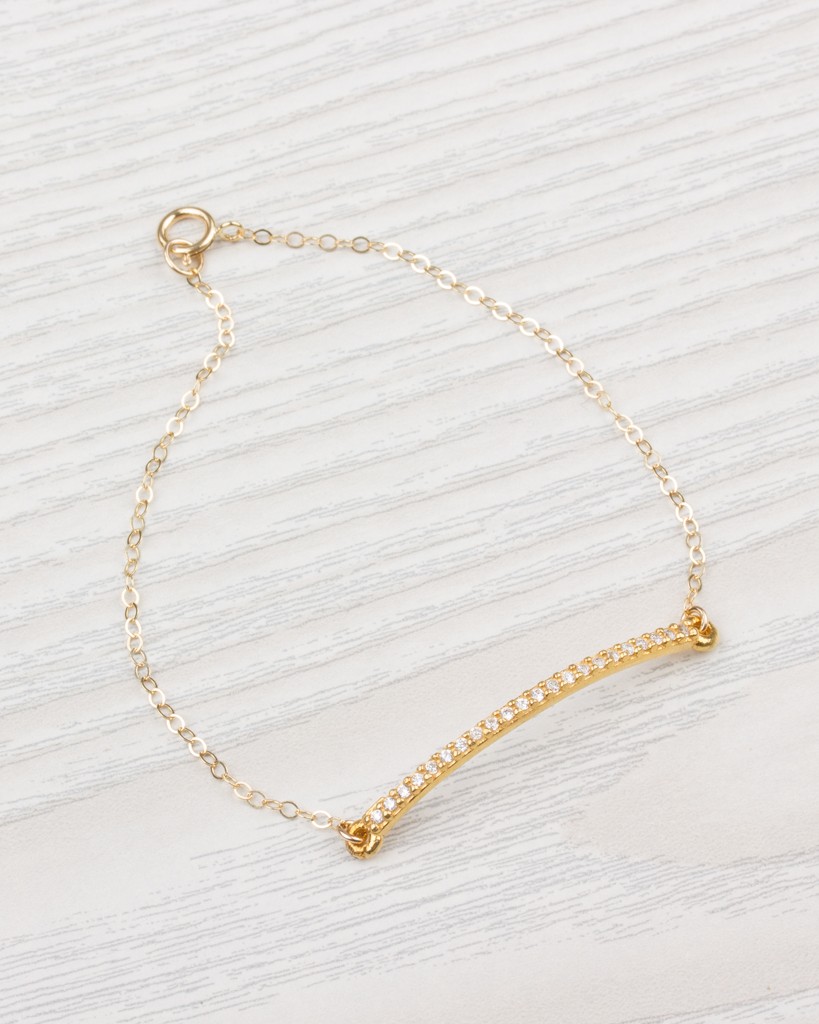 Gold Bar Bracelet • Dainty Bracelet