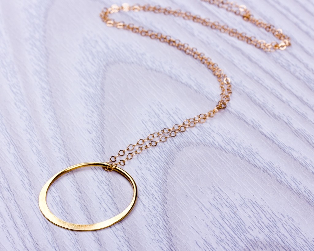 Gold Circle Necklace