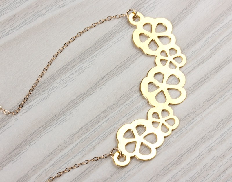 Gold Statement Necklace • Long Necklace