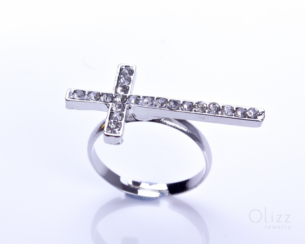 Simple Everyday Gold Ring / Gold Plated Ring / Cross Ring | Simoeis