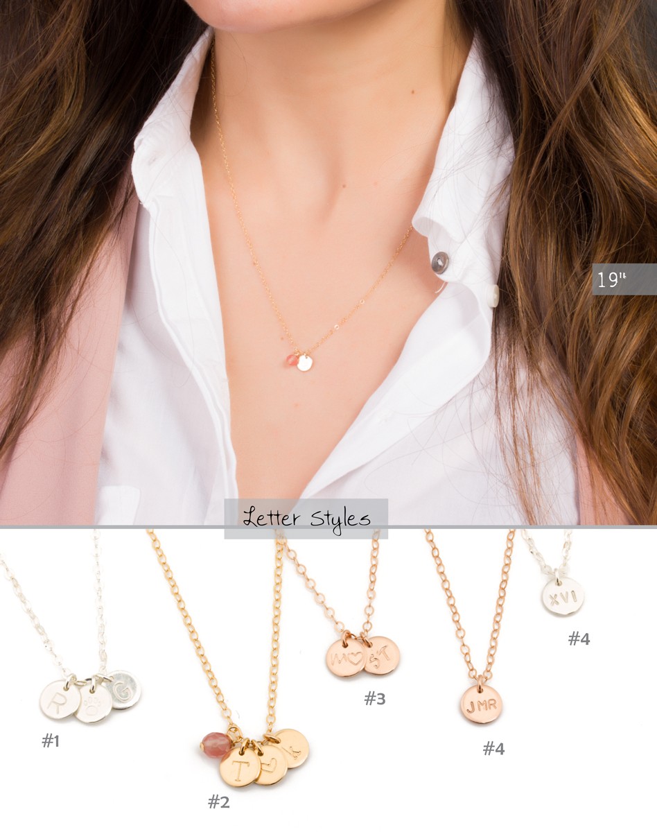 Personalized Disc Bracelet • Personalized Bridesmaid Bracelet