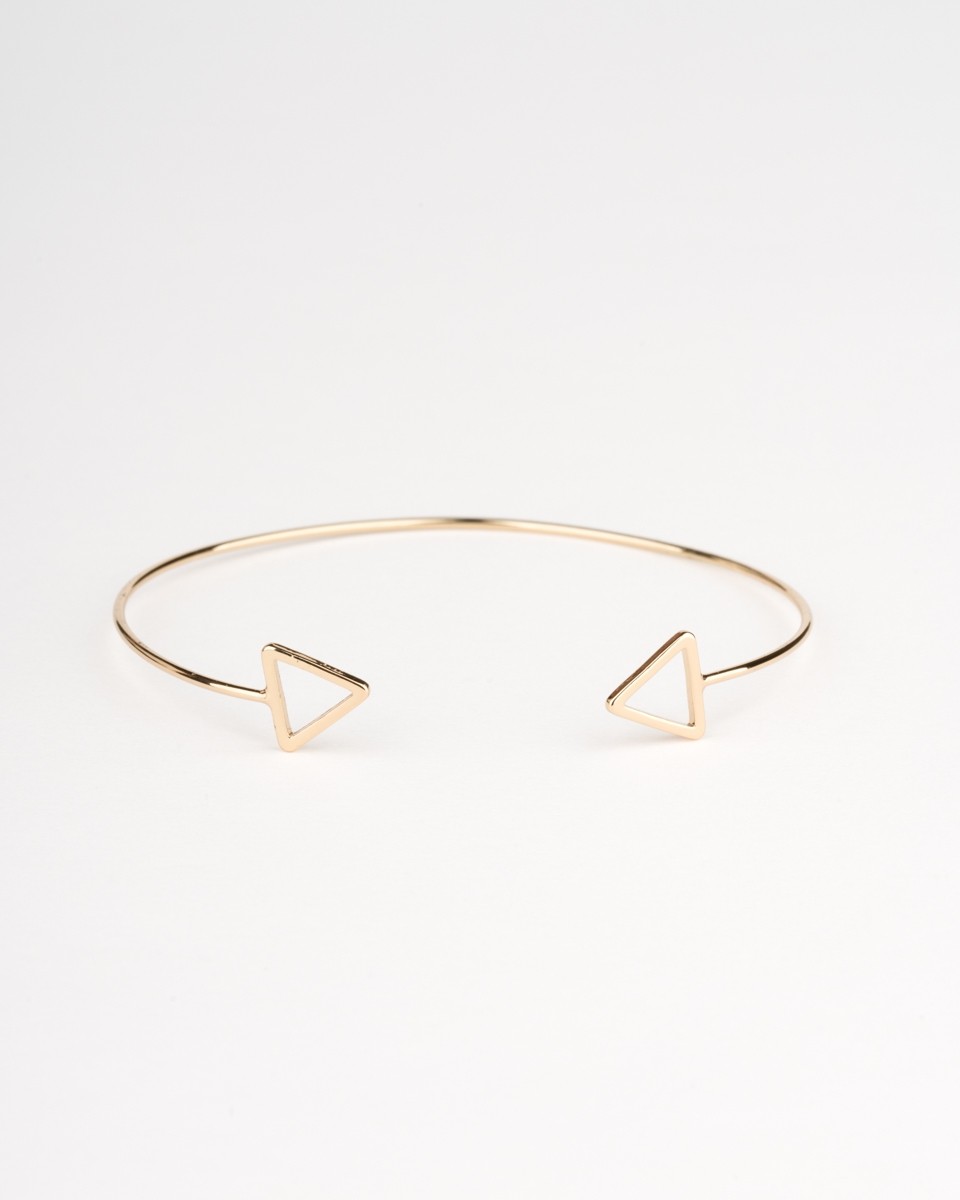 Triangle Cuff Bracelet - Gold Bangle Bracelet