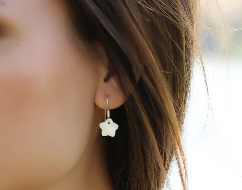 Girl Earrings / Sterling Silver 925 Earrings | Star